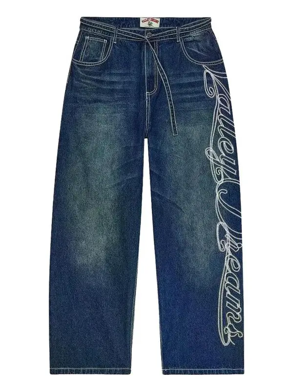 VALE FOREVER Big Stitch Jeans - Blue