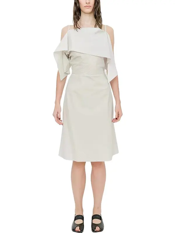 MAISON MARGIELA Open-shoulder Mini Dress - Neutrals