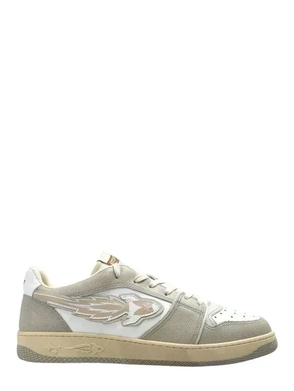 ENTERPRISE JAPAN Panelled Logo Sneakers - Neutrals