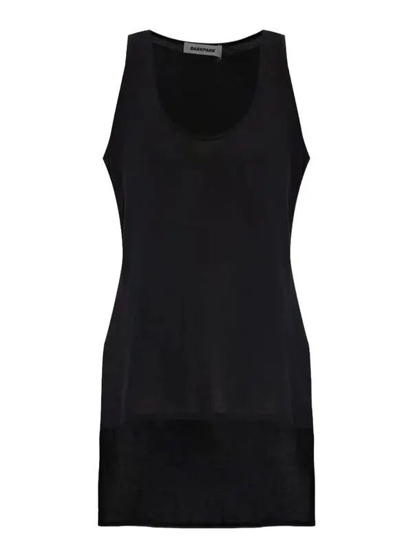 DARKPARK Side Slit Tank Top - Black