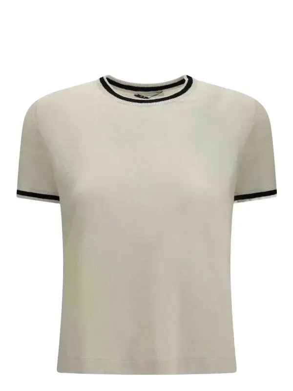 Max Mara Trimmed T-shirt - Neutrals