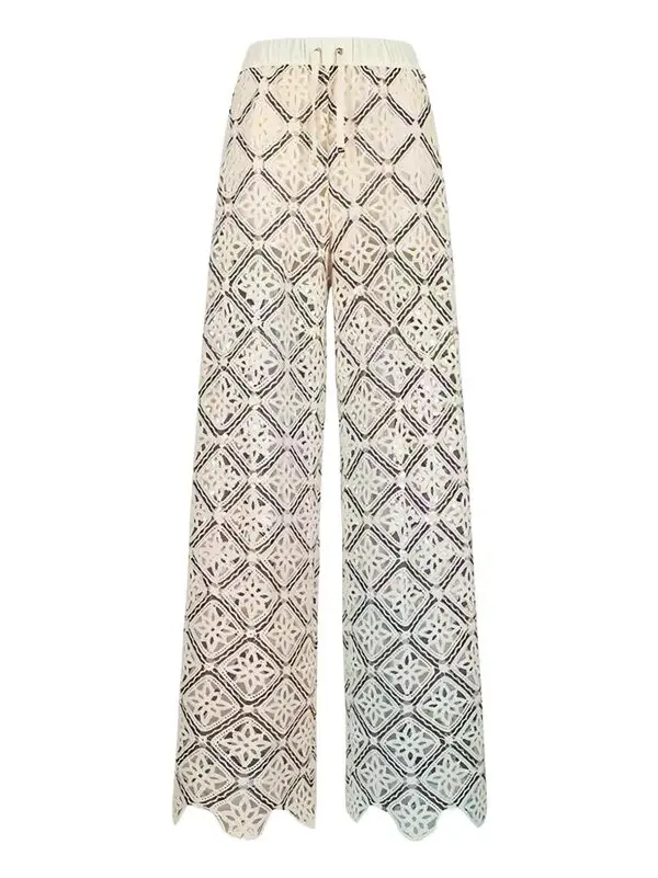 Herno Crochet Trousers - Neutrals