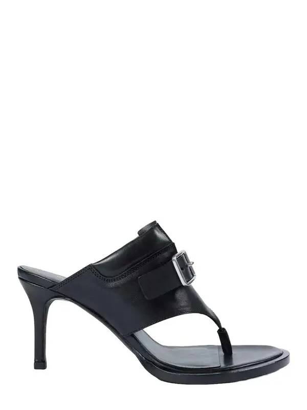 ANN DEMEULEMEESTER Bri Heeled Thong Sandals - Black