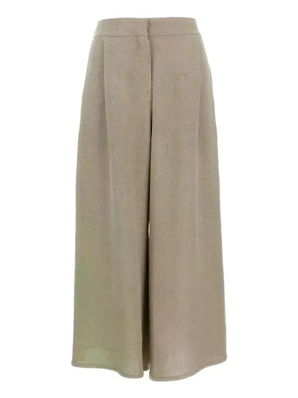 Dusan Elasticated Palazzo Pants - Neutrals