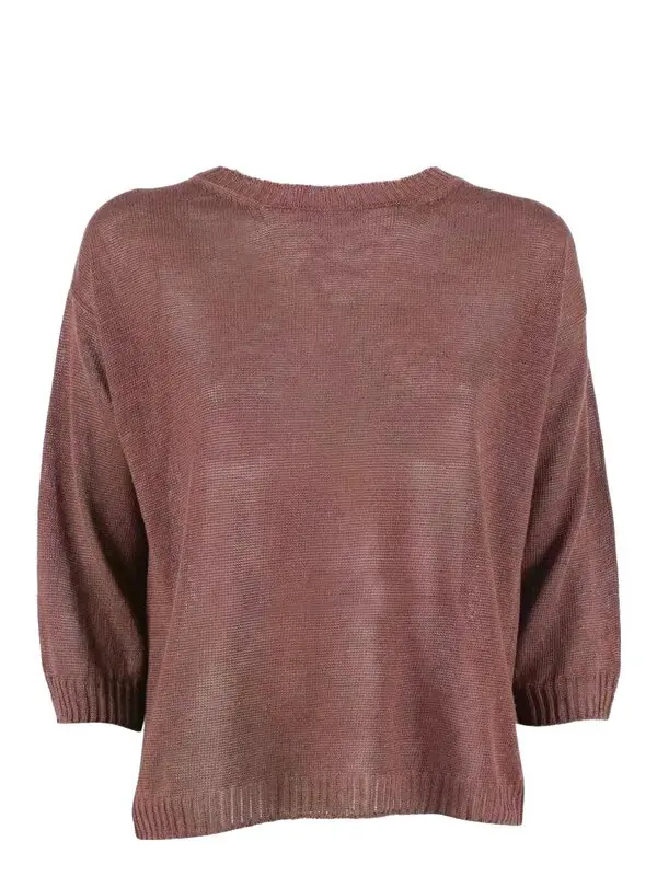 Max Mara Round-neck Knitted Top - Brown