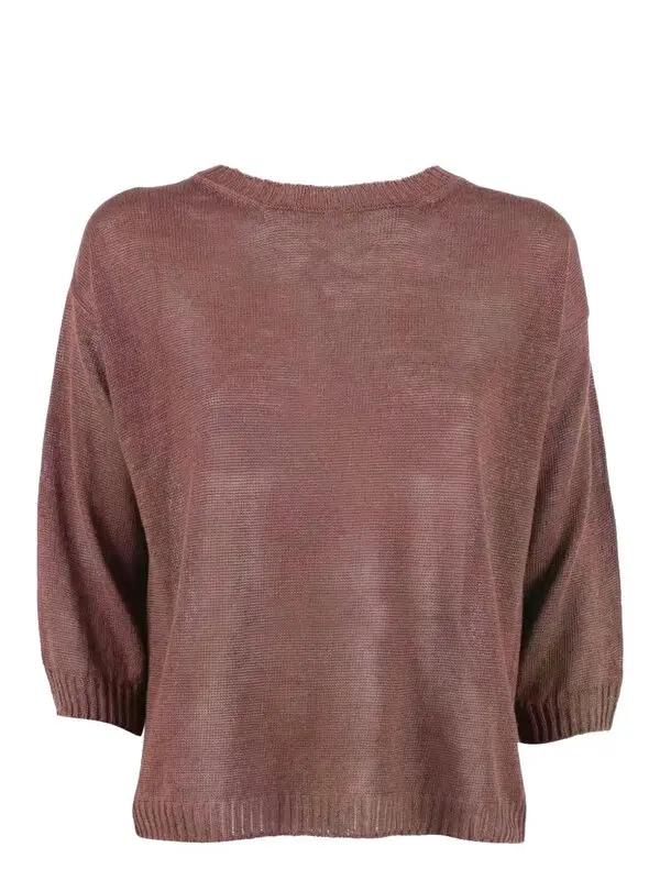 Max Mara Round-neck Knitted Top - Brown