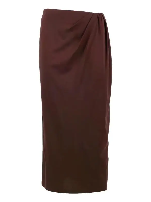 Max Mara Jersey Skirt - Brown