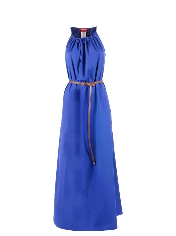 Max Mara Belted Zuppa Dress - Blue