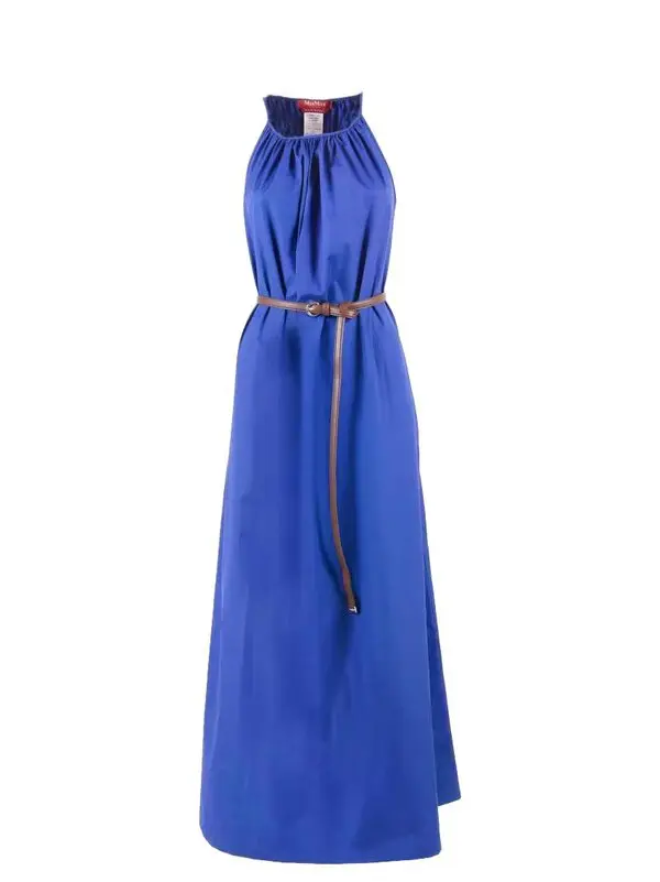 Max Mara Belted Zuppa Dress - Blue