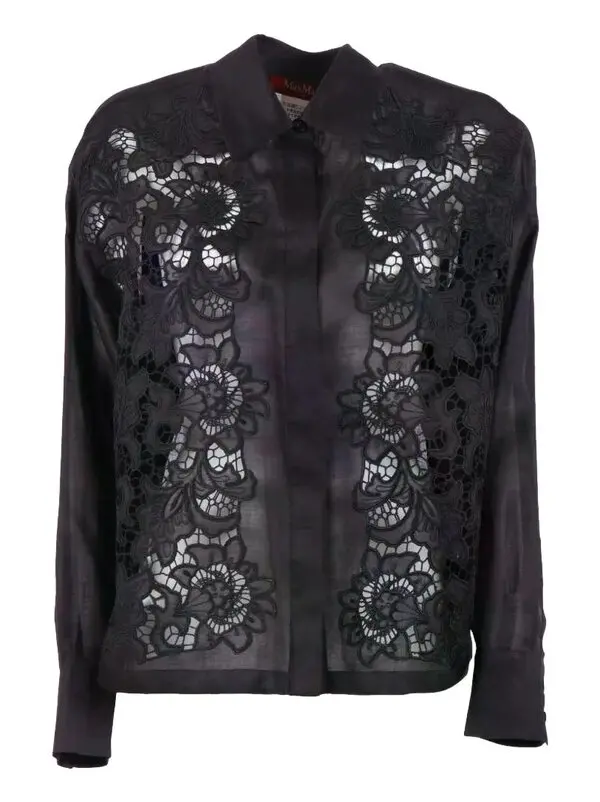 Max Mara Embroidered Shirt - Black