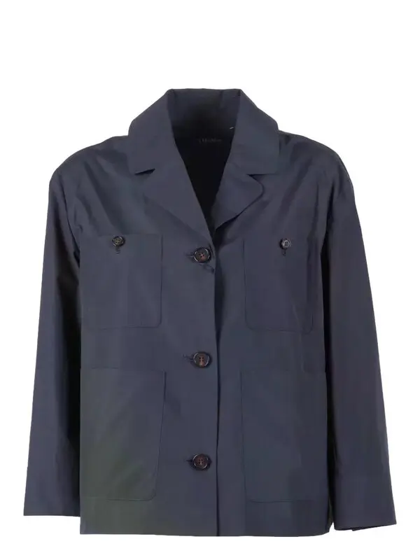 Max Mara Button Detailed Jacket - Blue