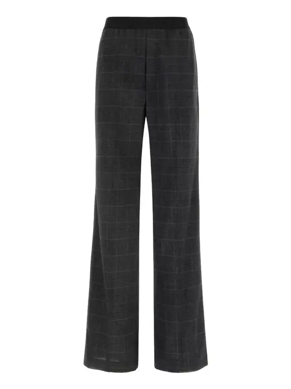 Balenciaga Checked-pattern Trousers - Grey