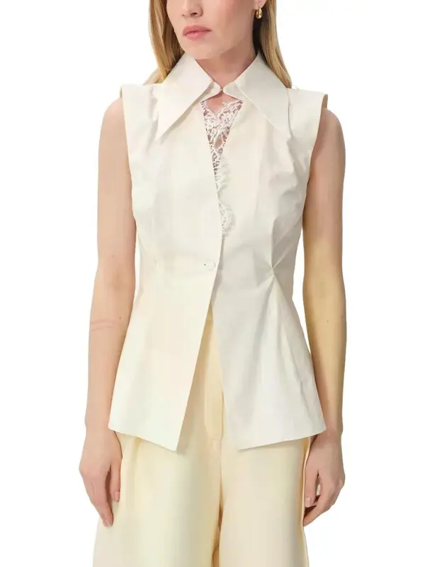 CONCEPTO Ember Lace Shirt - Neutrals
