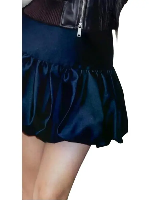 SELF-PORTRAIT A-line Mini Skirt - Blue