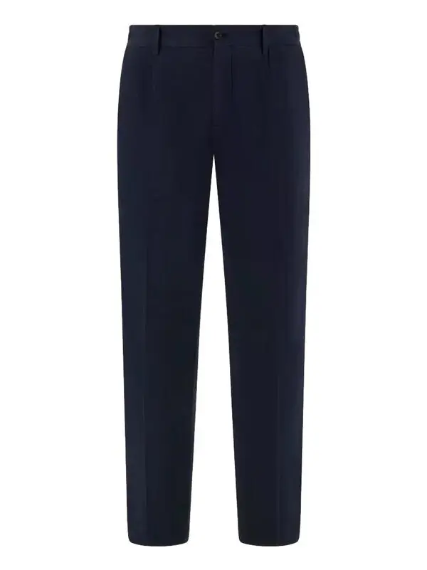Boggi Milano Logo-detail Trousers - Blue