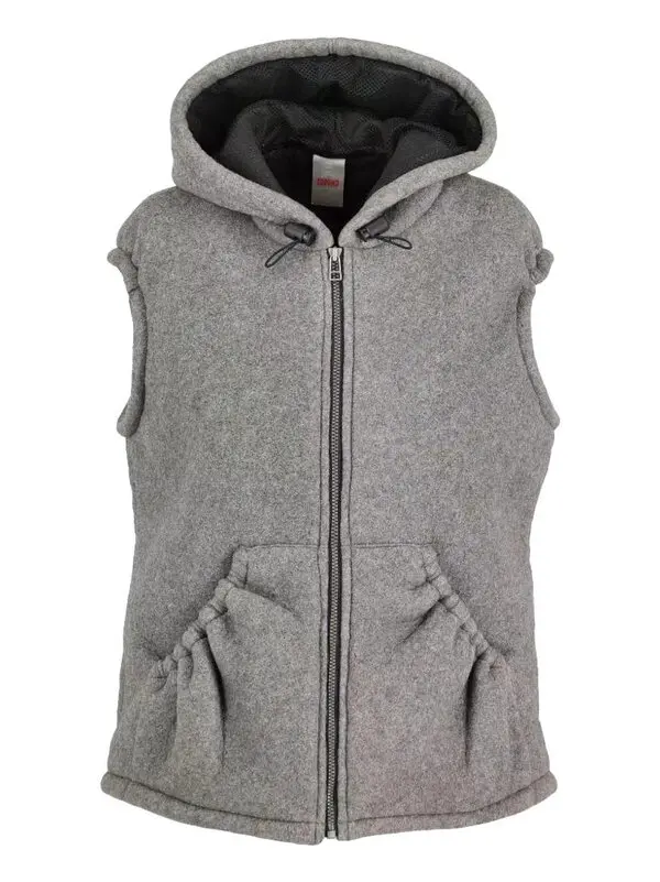 Vintage Hooded Vest - Grey