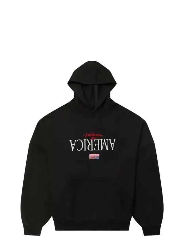 WILLY CHAVARRIA Welcome To America Hooligan Hoodie - Black