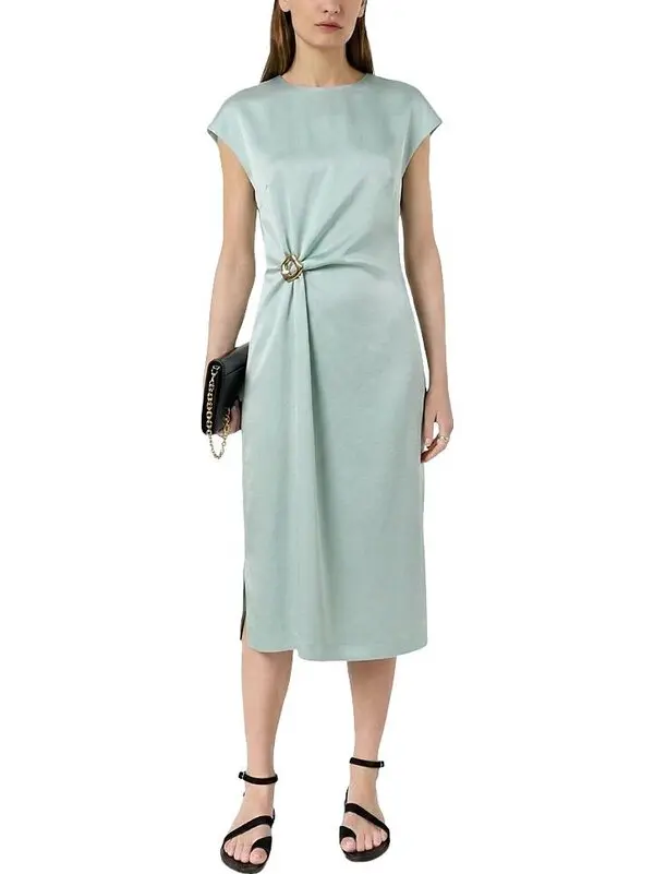 Gerard Darel Rialya Gathered Waist Dress - Green