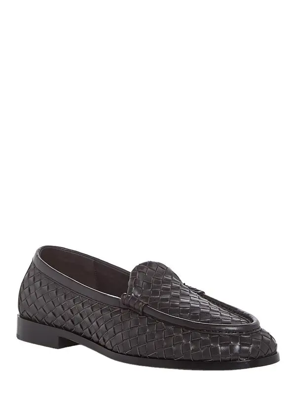 Bottega Veneta Intrecciato Lenzio Loafers - Brown