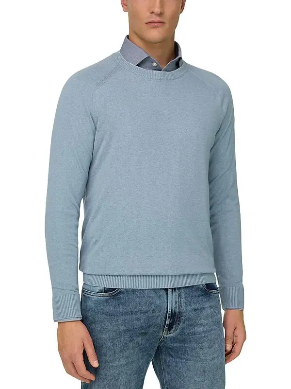 Boggi Milano Crewneck Cashmere Sweater - Light Blue