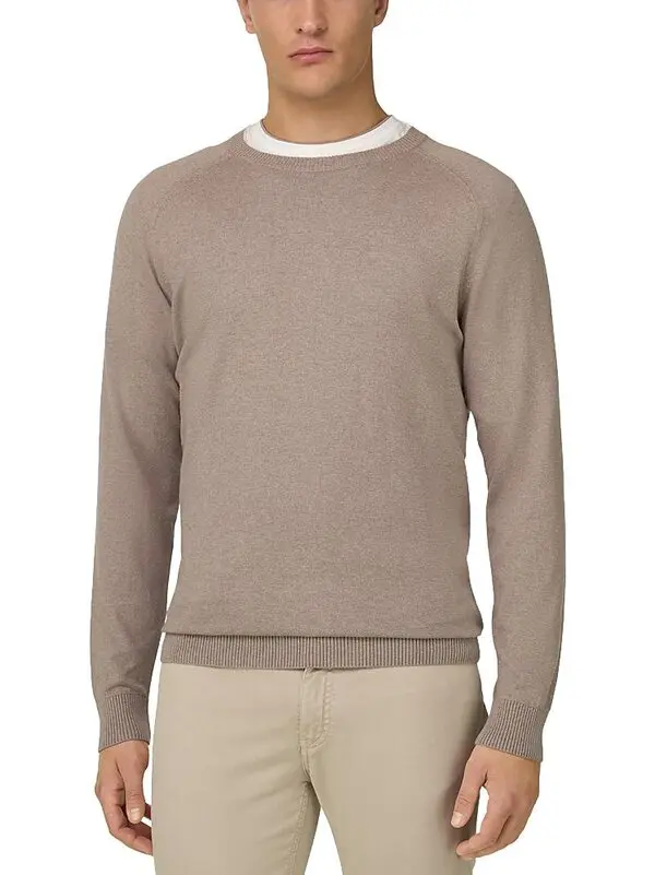 Boggi Milano Crewneck Cashmere Sweater - Taupe