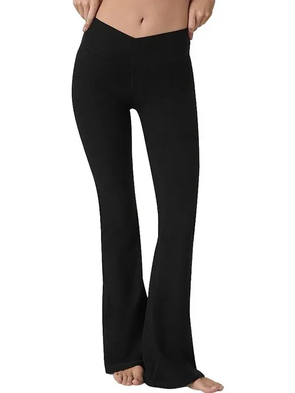 Vuori Elevation Rhythm Flare Leggings - Black Heather