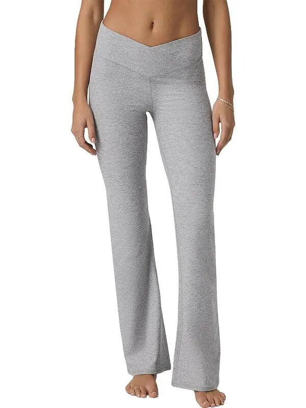 Vuori Elevation Rhythm Flare Leggings - Light Heather Grey