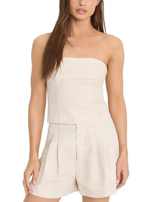 Good American Strapless Top - Oat