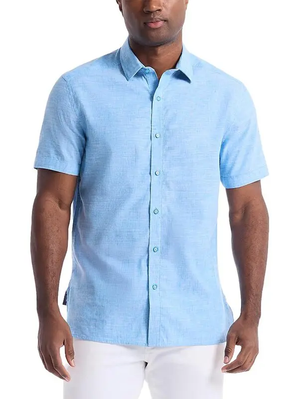 Robert Graham Sutton Textured Woven Shirt - Blue