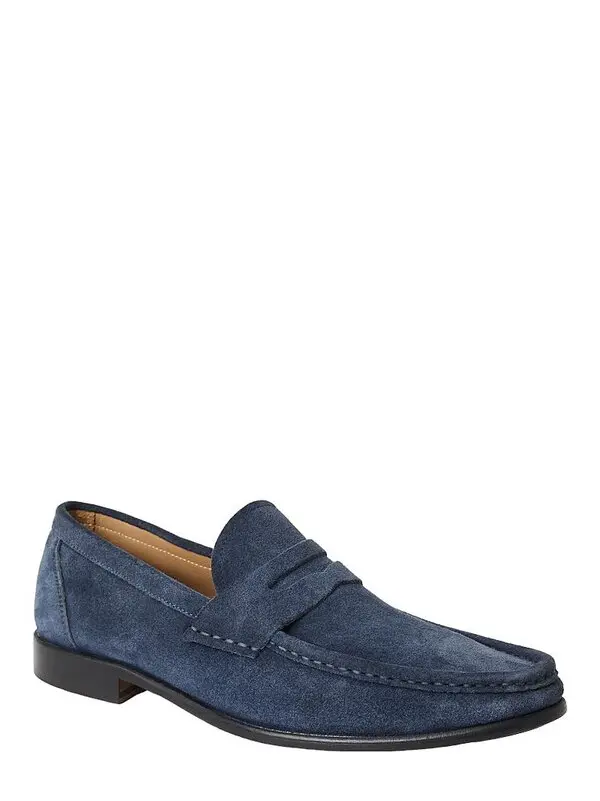 Bruno Magli Lombardo Penny Loafers - Blue Suede