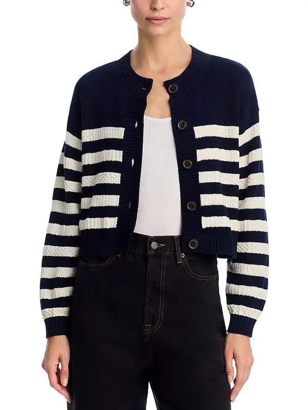 FRAME The Variation Femme Cardigan - Navy Multi