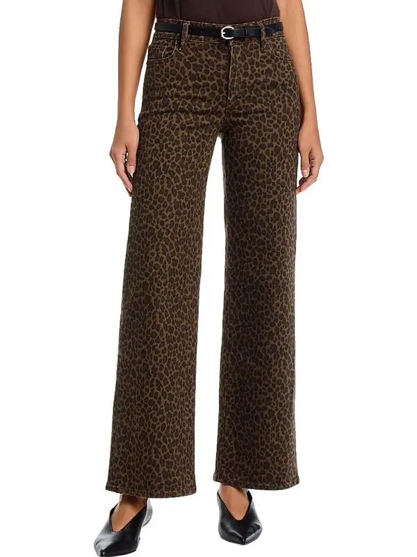 FRAME Le Slim Palazzo Jeans - Leopard