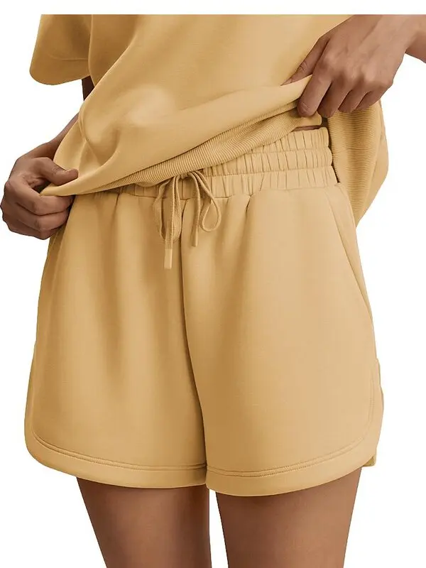 Varley Coulter High-rise Shorts - Sahara Sun