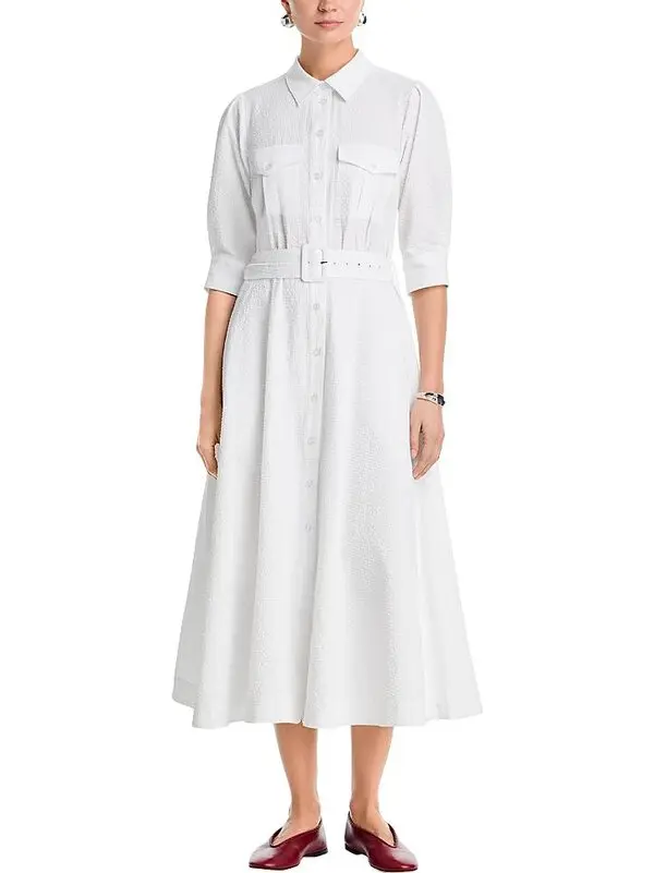 Essentiel Antwerp Collared Shirt Dress - White