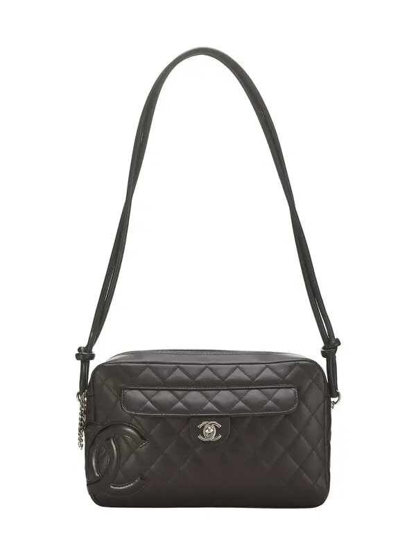 Chanel Quilted Calfskin Cambon Camera Bag - Brown