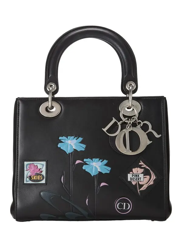 Dior Embossed Paradise Lady - Black