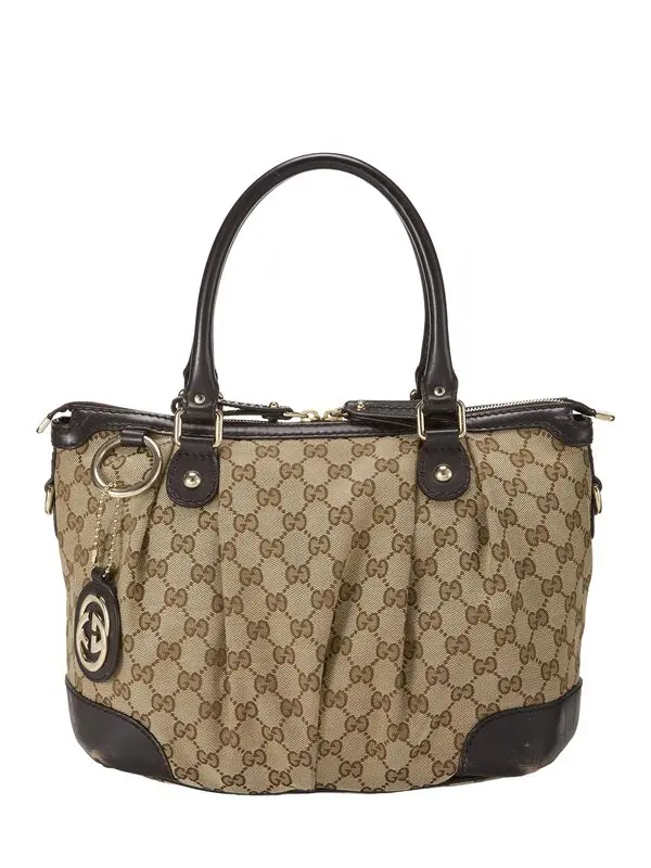 Gucci Original Gg Sukey Handbag - Brown