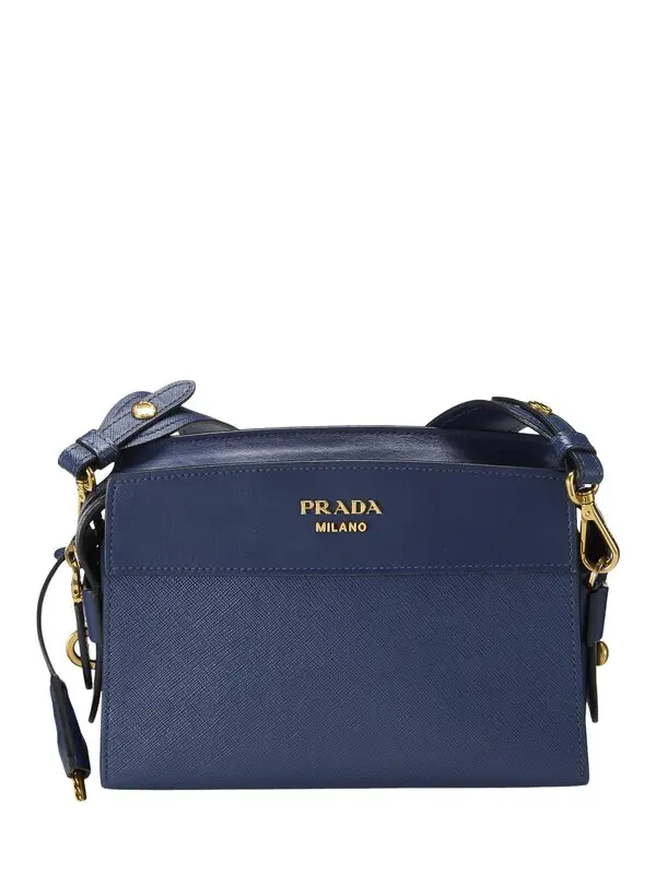 Prada Saffiano Esplanade Crossbody - Blue