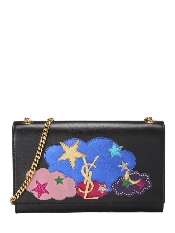 Saint Laurent Star Embellished Kate - Black