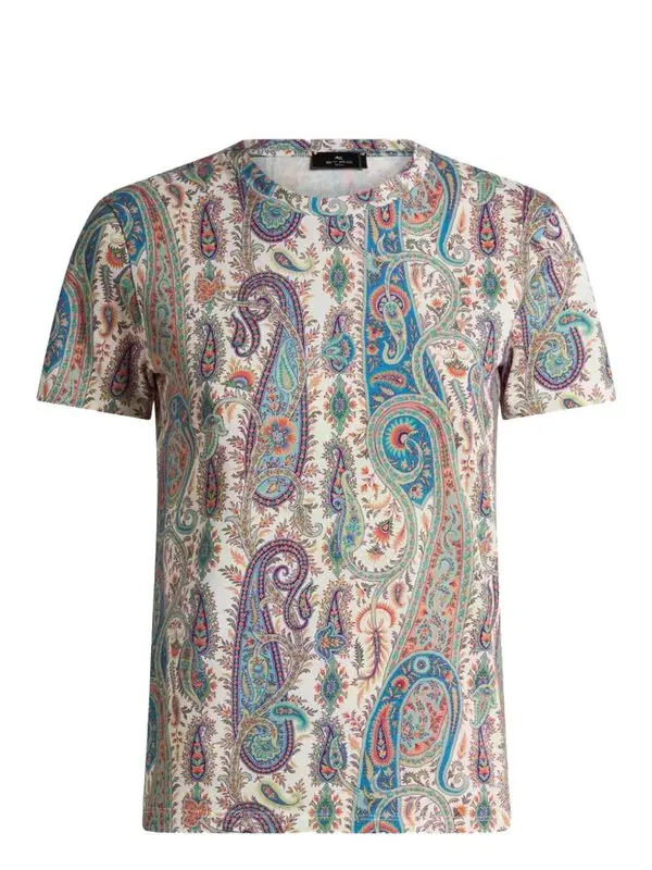 Etro Paisley-motif T-shirt - White