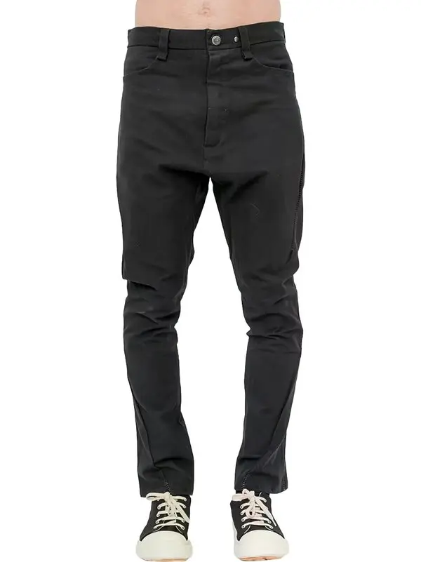 ISAAC SELLAM EXPERIENCE Zip-detail Trousers - Black