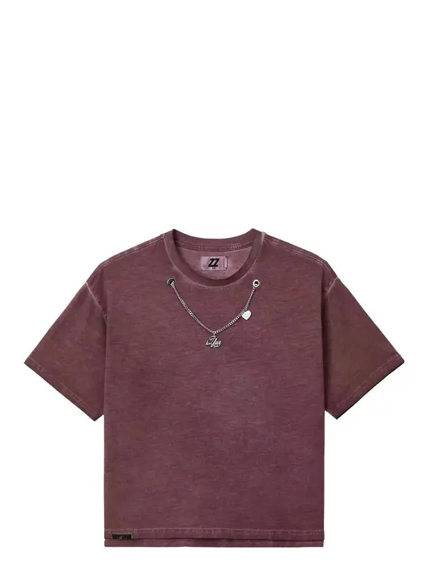 Izzue Chain-detail T-shirt - Purple
