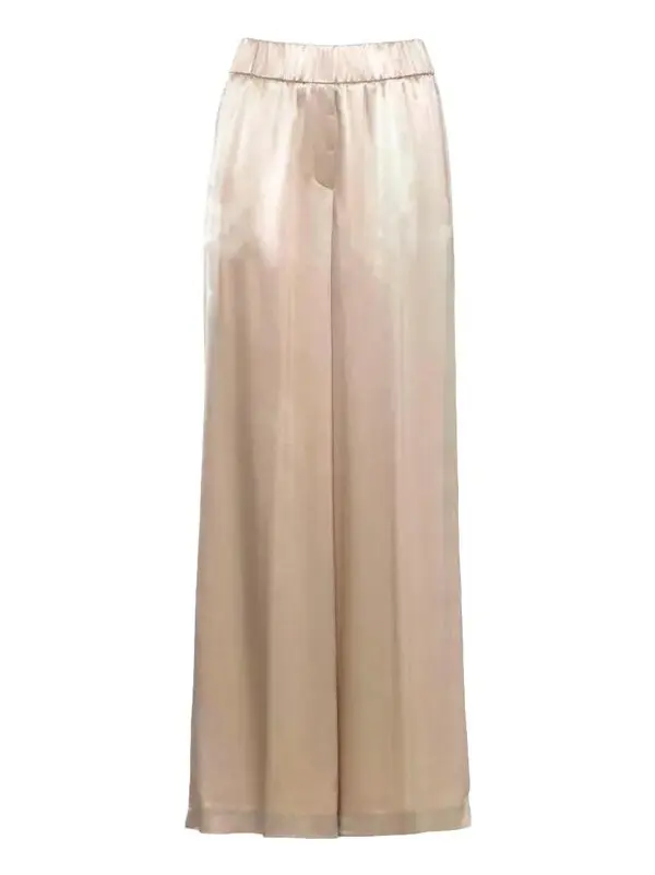 Peserico Elasticated Palazzo Pants - Neutrals