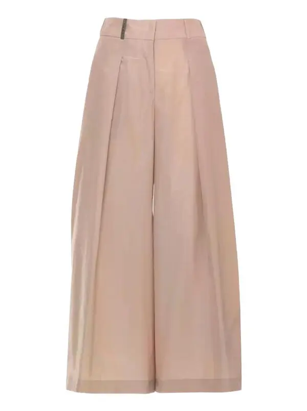 Peserico Pleated Palazzo Pants - Neutrals