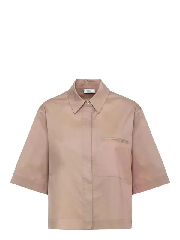 Peserico Pocket Detail Shirt - Neutrals