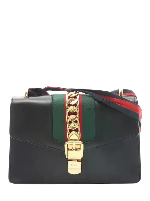 Gucci 2010s Small Sylvie Shoulder Bag - Black