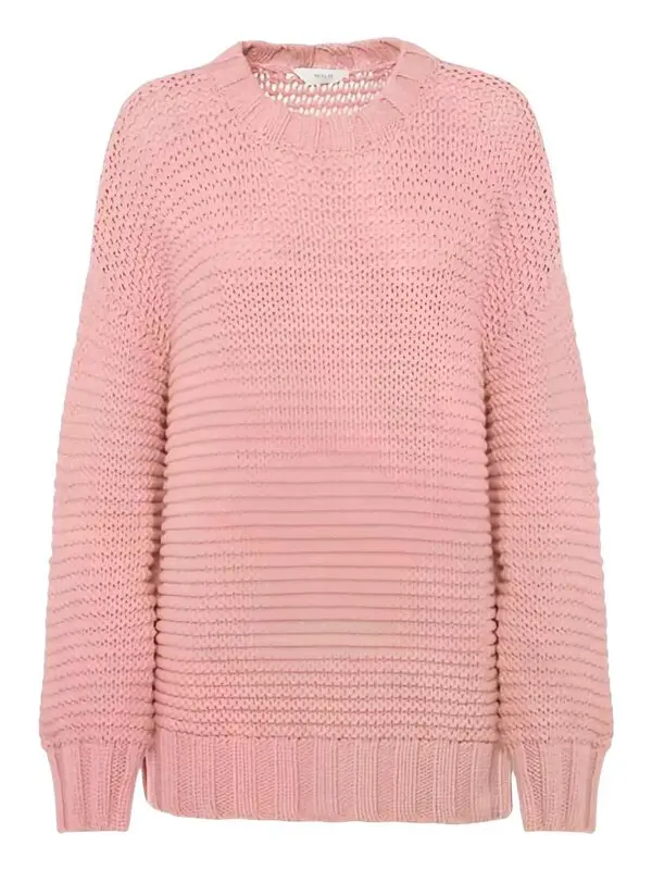 Malo Textured Sweater - Pink