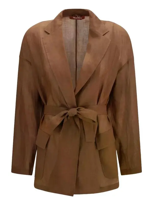 Max Mara Belted Jacket - Brown