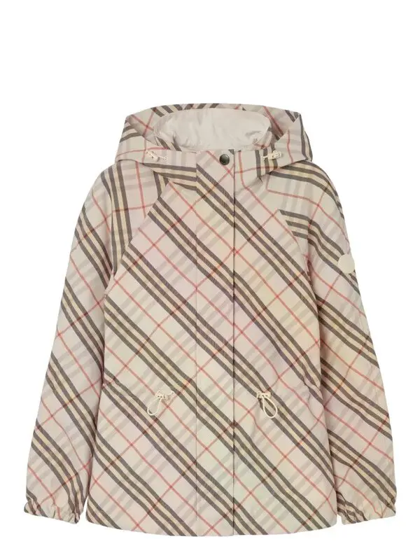 Burberry Reversible Check Hooded Jacket - Neutrals