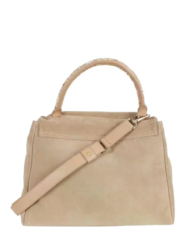 ORTIGNI Sveva Floral-handle Tote Bag - Neutrals